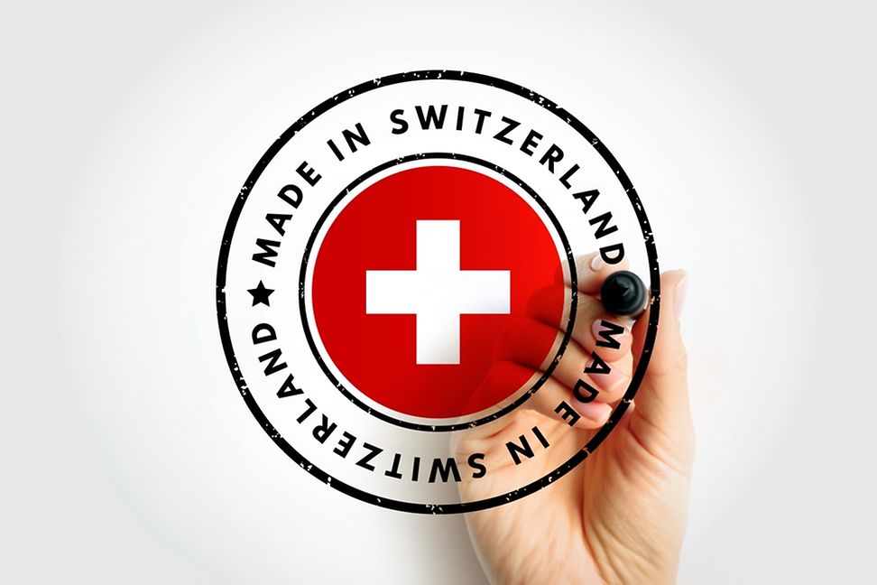 Made In Switzerland Logo Made In Switzerland Colorful Vector Badge